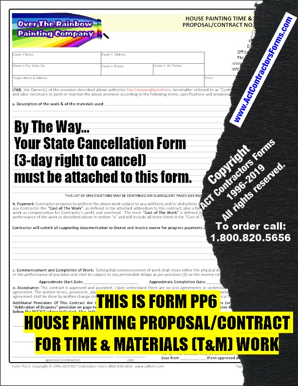 Residential Painting Contract Forms